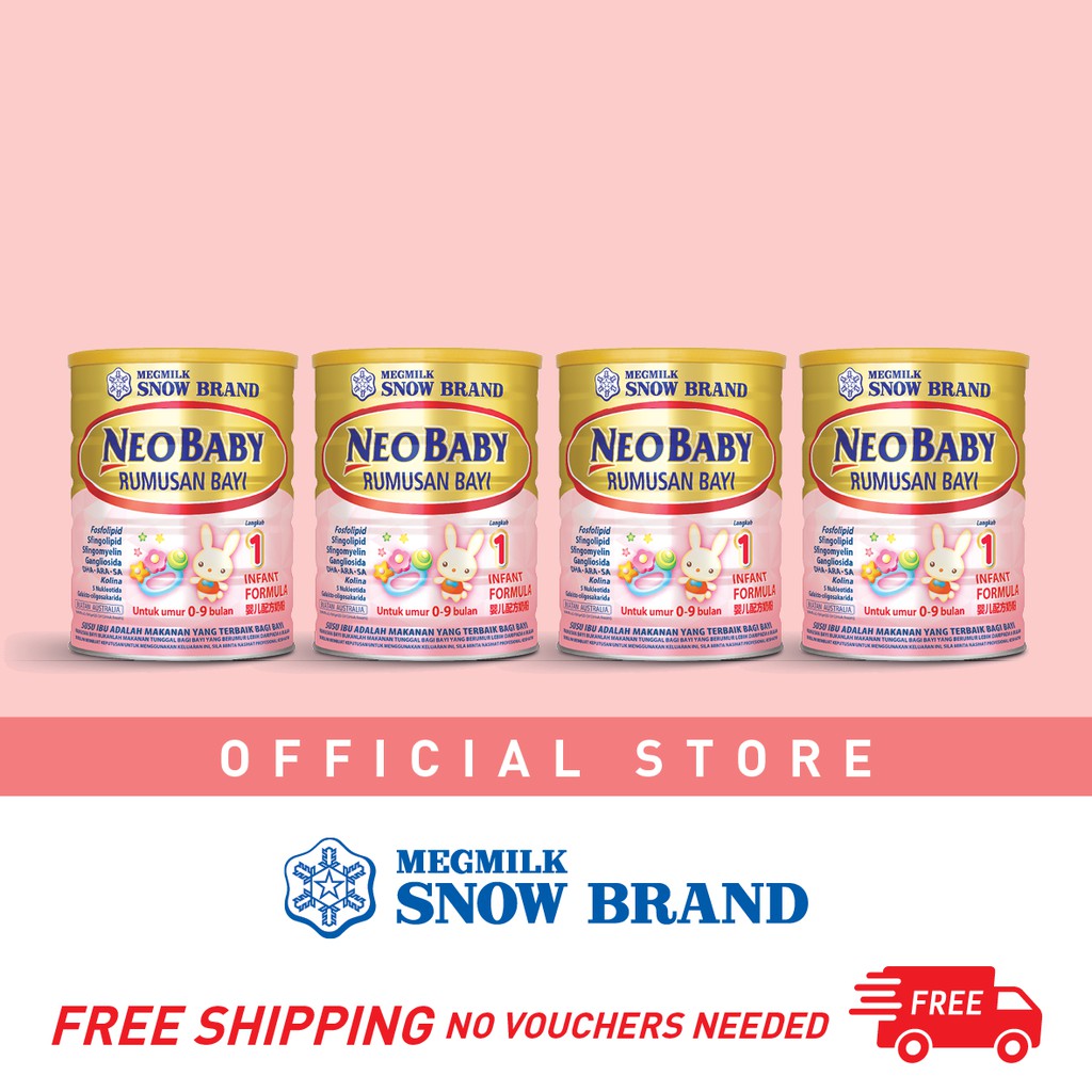 Megmilk Snow Brand Neo Baby Step 1 Milk Formula [4 Tins] | Shopee Malaysia