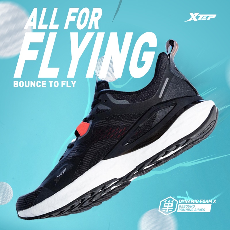 Xtep Dynamic Foam Men Running Shoes Lightweight Shock-Absorbing Casual ...
