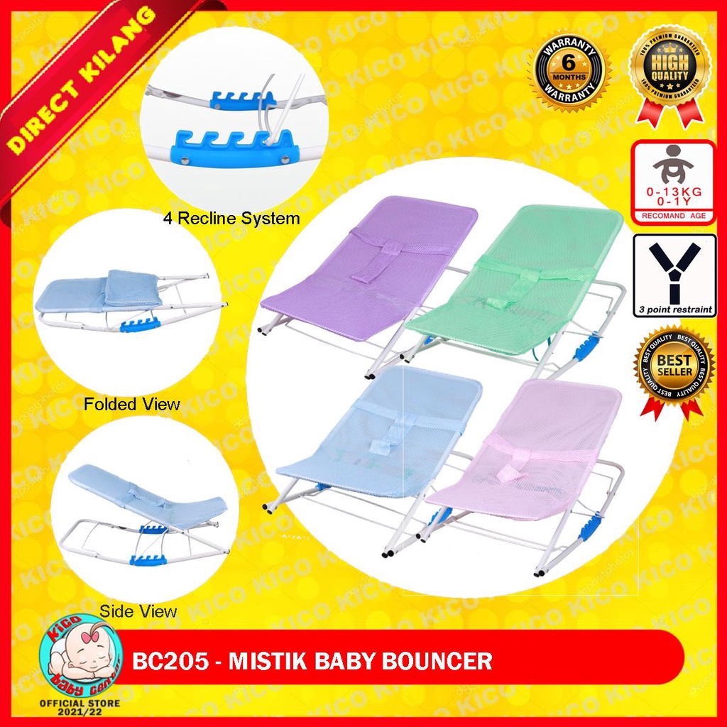 BABY BOUNCER MISTIK OTOMO NEWBORN TO 12 MONTHS MAX 13KG KICO BC205 | Shopee Malaysia