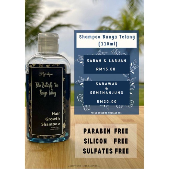 shampoo bunga Telang | Shopee Malaysia