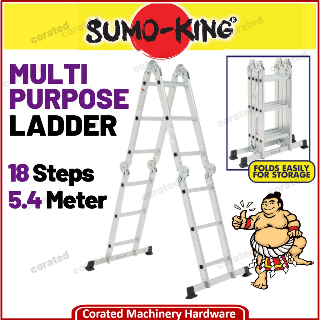 [CORATED] Sumo King 18 Feet 18 Step 5.4 Meter Multi-Purpose Folding ...