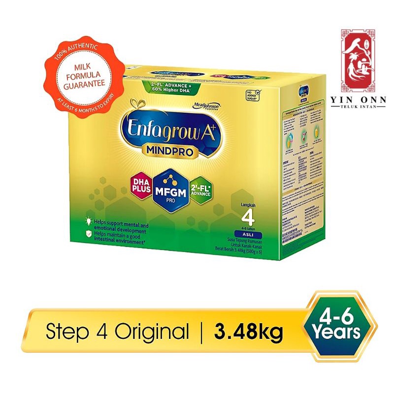 Enfagrow A+ MindPro 2'-FL Step 4 Original - 3.48kg (Milk Formula Powder ...