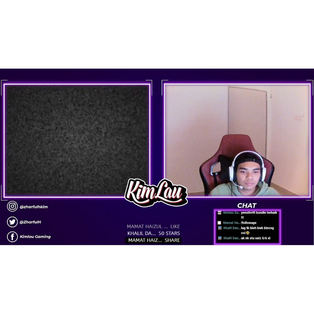 LIVE Stream Overlay for streamer/commercial | Shopee Malaysia