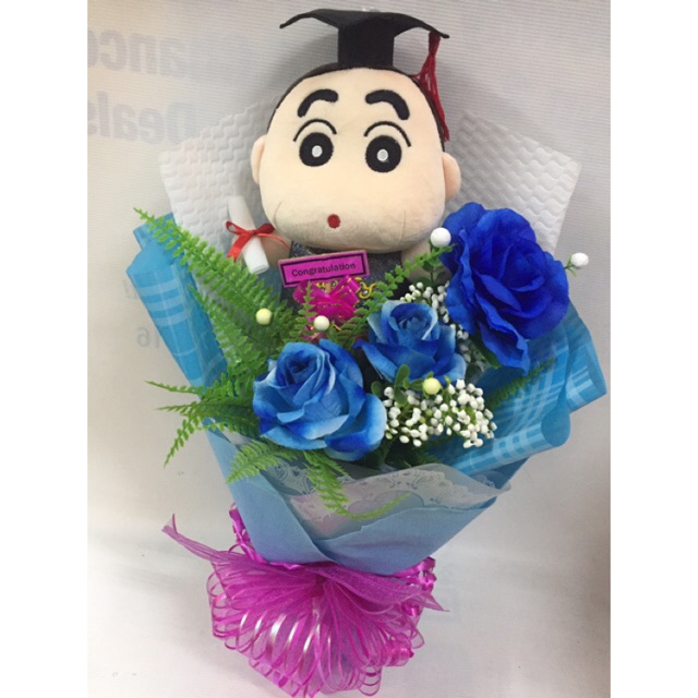 Bouquet Graduation With Shin Chan | Shopee Malaysia