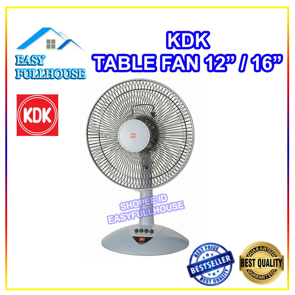 KDK TABLE FAN 12" / 16" Inch / Kipas Meja KDK 12 16 Inci / KB404 KB304 ...