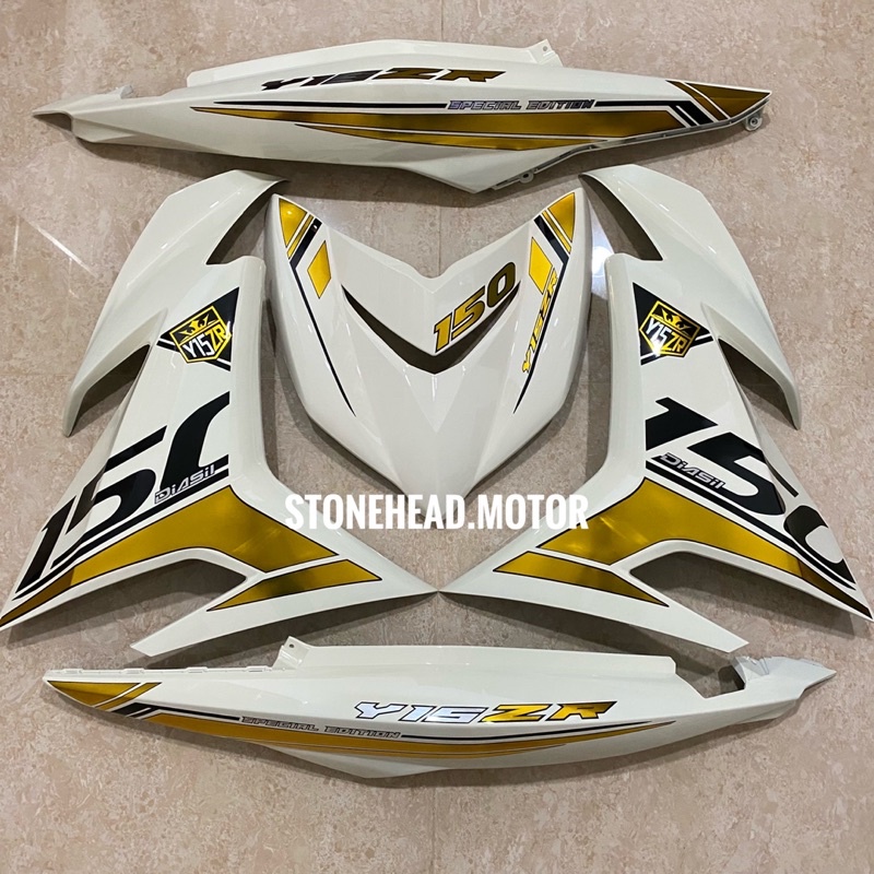 Y15ZR V1 V2 CREAMY WHITE GOLD COVERSET CUSTOM | Shopee Malaysia
