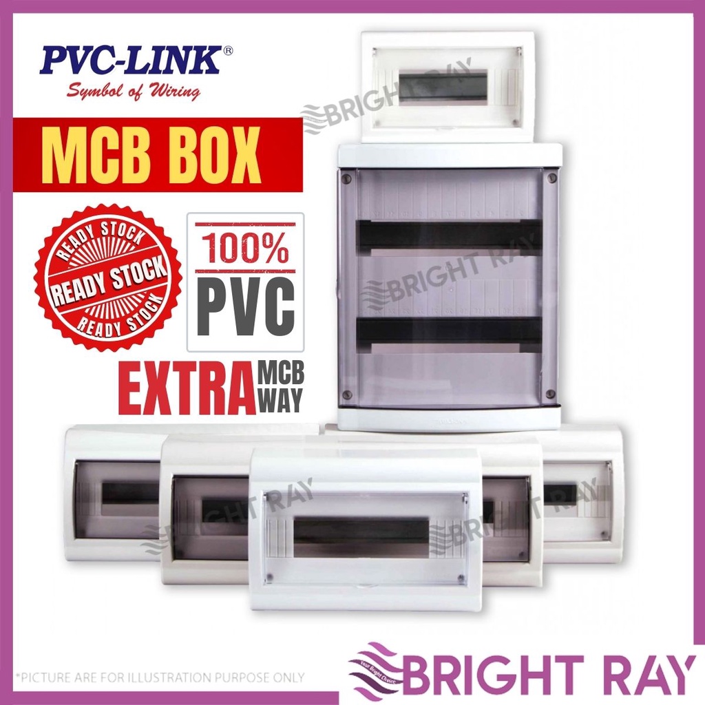 HEAVY DUTY PVC LINK Miniature Circuit Breaker Transparent Cover / White ...