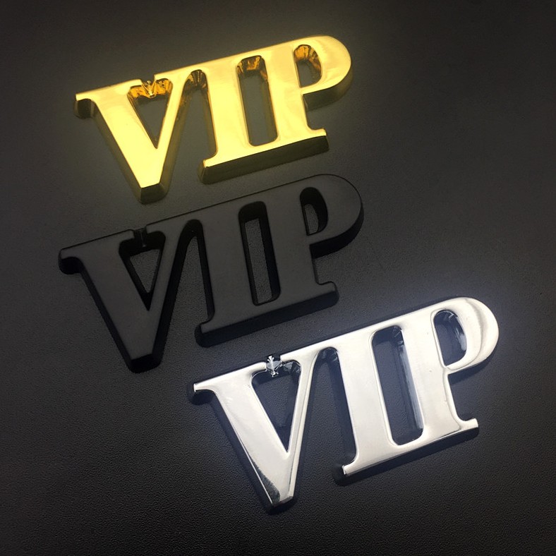 Car Sticker VIP Car Logo Car VIP Word Mark Side Mark Decorative Sticker ...