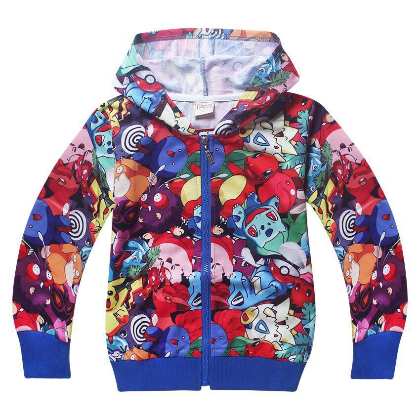 READY STOCK: Kids Boys Pokemon Long Sleeves Jacket ((4-12Y) | Shopee ...