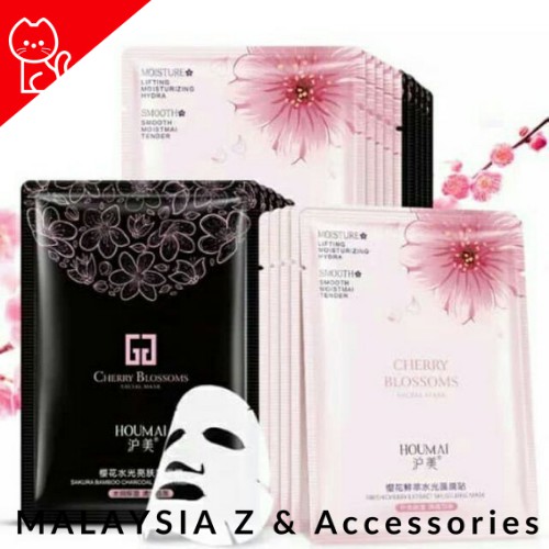 Mask ORIGINAL HOUMAI Facial Cherry Blossoms Masks | Shopee Malaysia