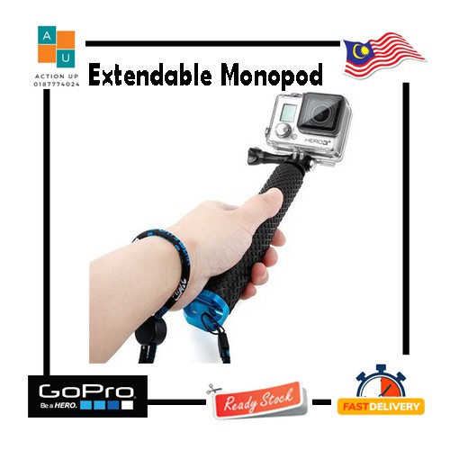 Gopro Accessories Portable Gopro Selfie Stick Extendable Monopod for ...