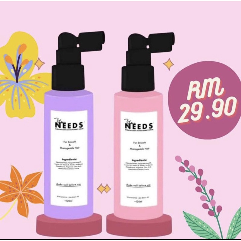 [READY STOCK] NEEDS KERATIN HAIR SPRAY SERUM 120ML + [FREE GIFT ...