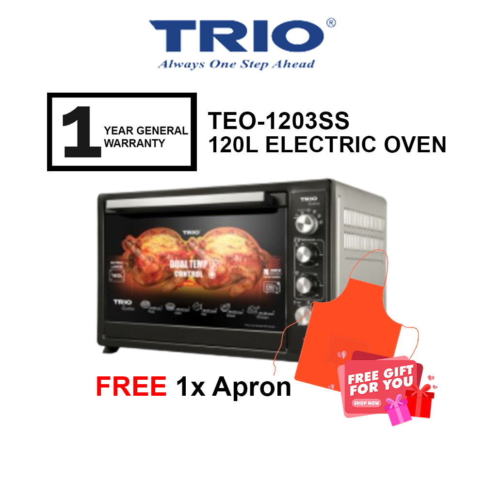 Trio Electric Oven 120L TEO-1203SS / TEO1203SS Ketuhar Elektrik (Free ...