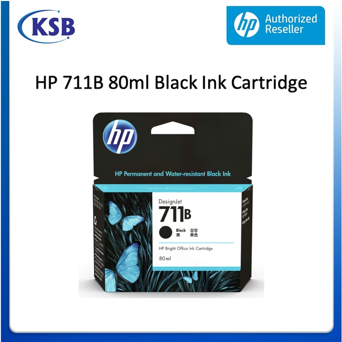 HP 711B 80-ml Black Ink Cartridge (3WX01A) | Shopee Malaysia