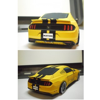 DIY handmade origami toy car model Ford Mustang sports car 3D paper ...