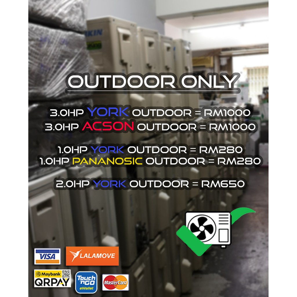 Panasonic York Acson Compressor Outdoor Unit ( Outdoor Sahaja) | Shopee ...