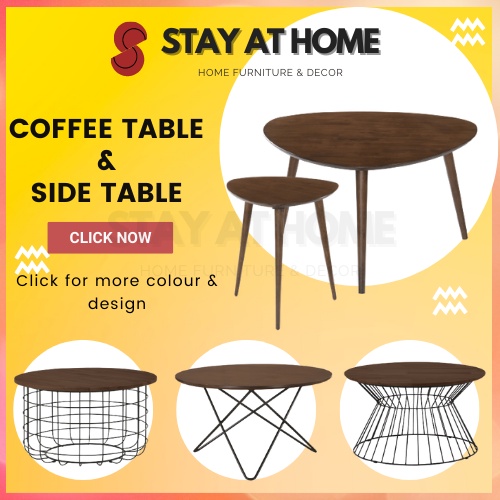 STAY Solid Wood Coffee Table Side Table Small Round Table Corner Sofa ...