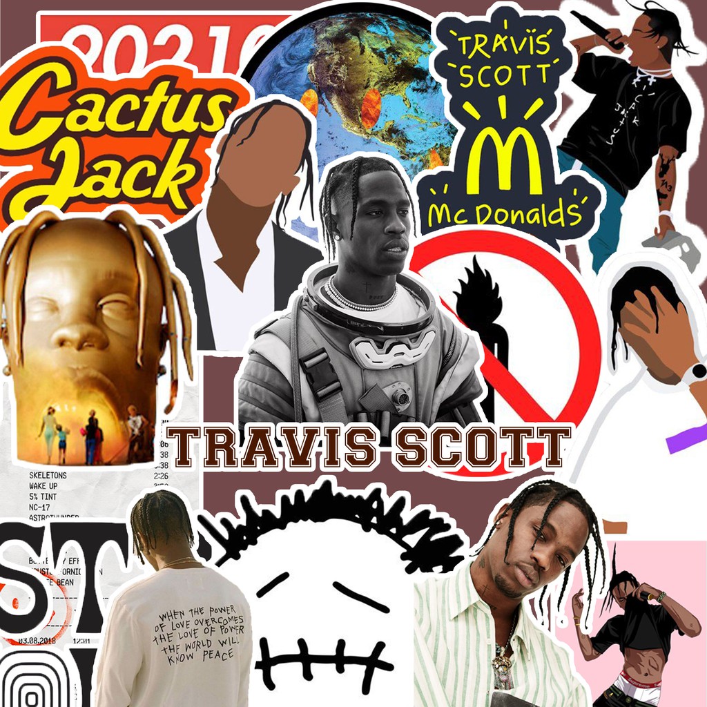 Travis Scott Sticker Pack Waterproof Laminated Shopee Philippines ...