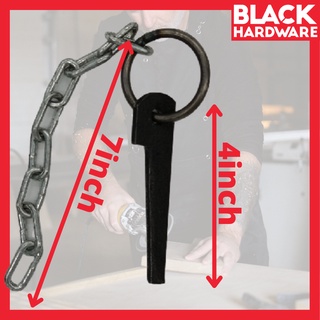Black Hardware Welding Besi Lorry Gate Fence Door Pin Key Lock Slug ...