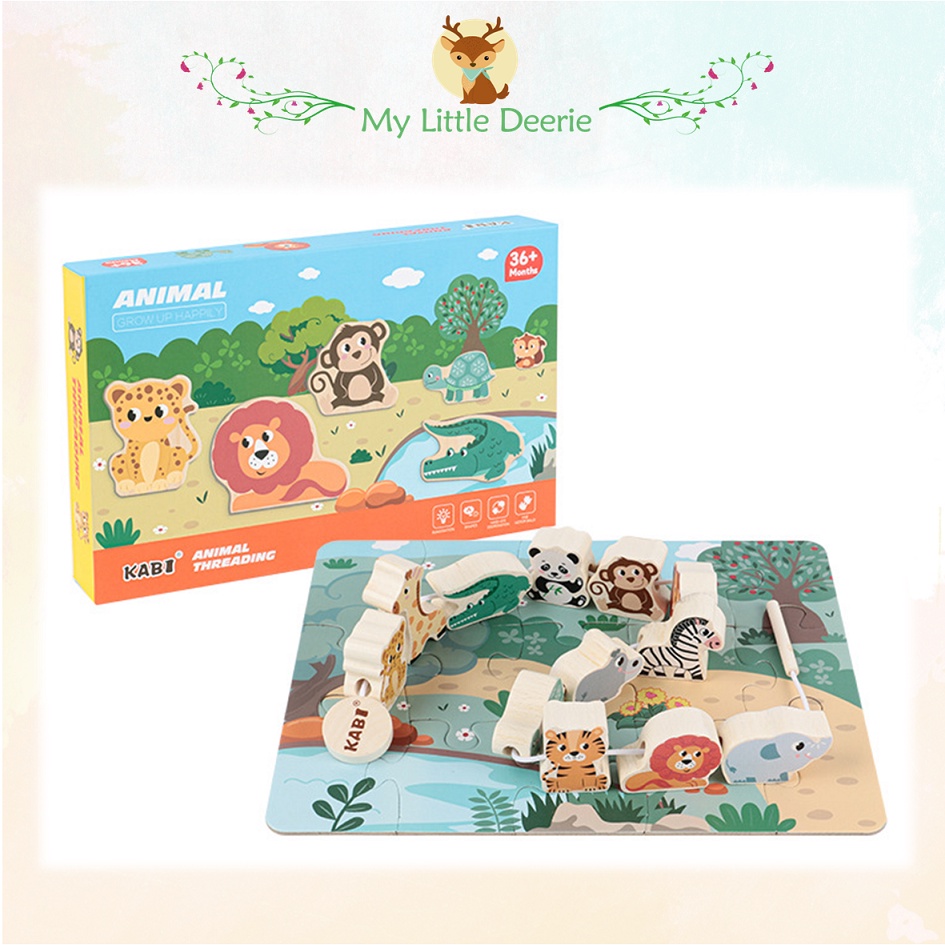 Animals Threading Beads Fine Motor Lacing Educational Occupational ...