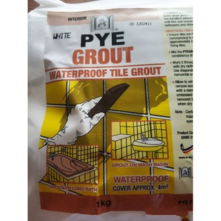PYE Waterproof Tile Grout 1kg White / Jubin Cement | Shopee Malaysia