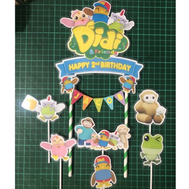 Didi & friends cake topper set of 7 | Shopee Malaysia