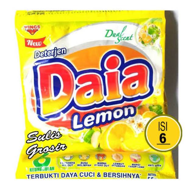 Daia Detergent 6 Sachets X 55gr | Shopee Malaysia