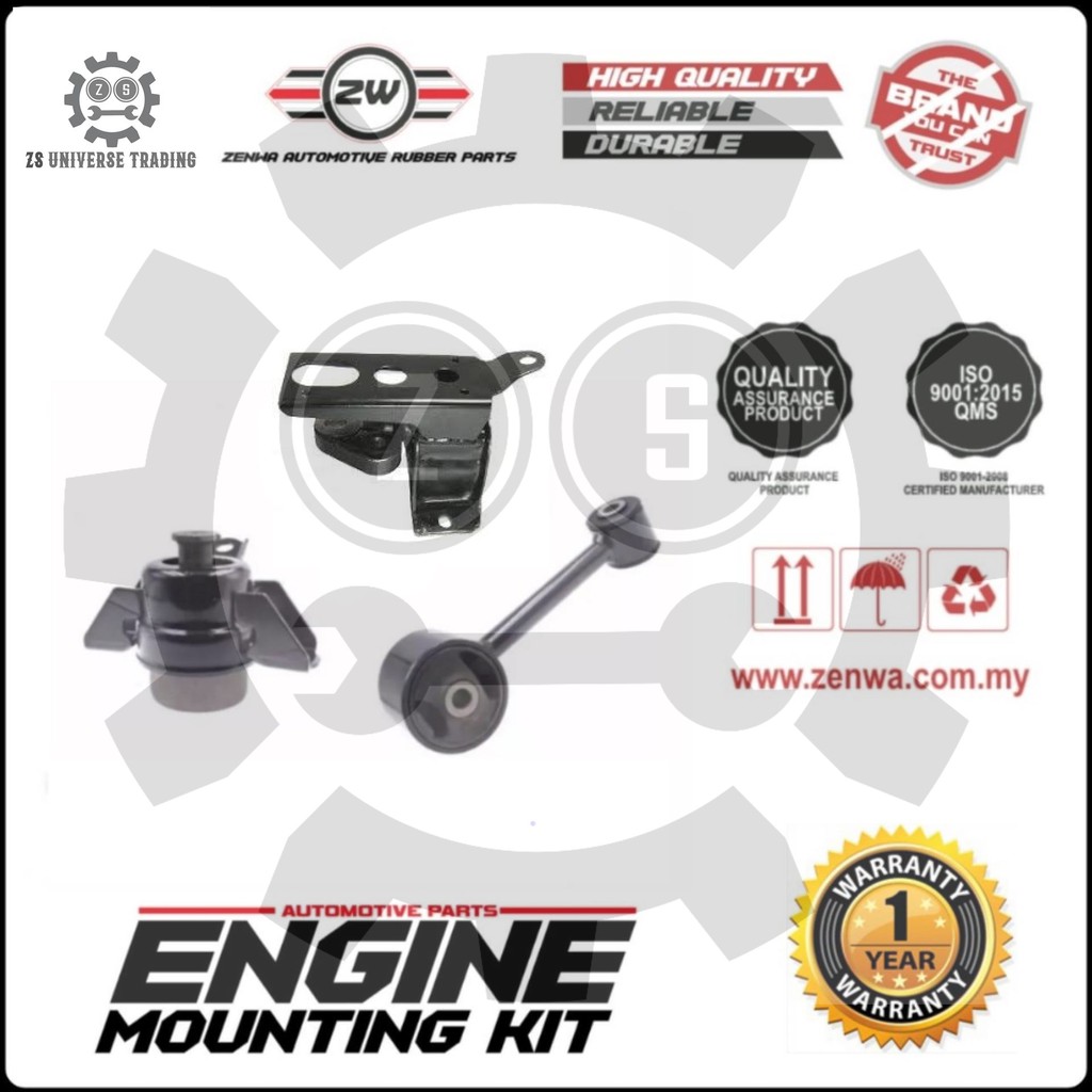 ZW Perodua Alza / Myvi 1.5 H/B Manual Engine Mounting Kit Set | Shopee ...