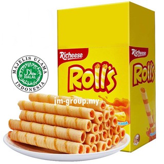 RICHEESE Rolls Cheese / Richoco Rolls Wafer Stick 20 Pkt X 8g | Shopee Malaysia