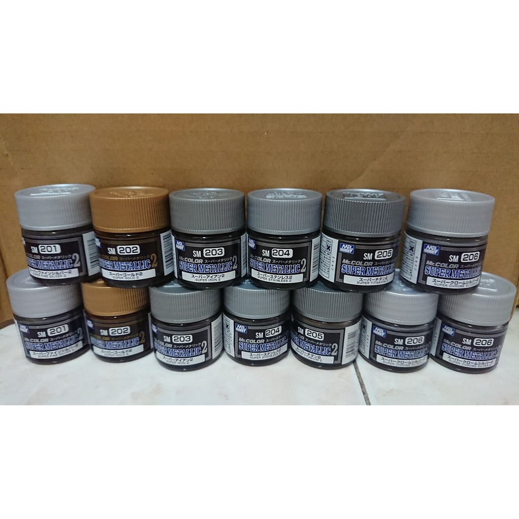 MR HOBBY MR COLOR SUPER METALLIC 2 SERIES GUNDAM MODEL KITS COLOR ...