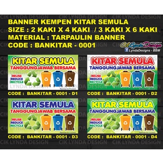 PRE-ORDER - BANNER KITAR SEMULA (3R) SEKOLAH - 2 KAKI X 4 KAKI | Shopee ...