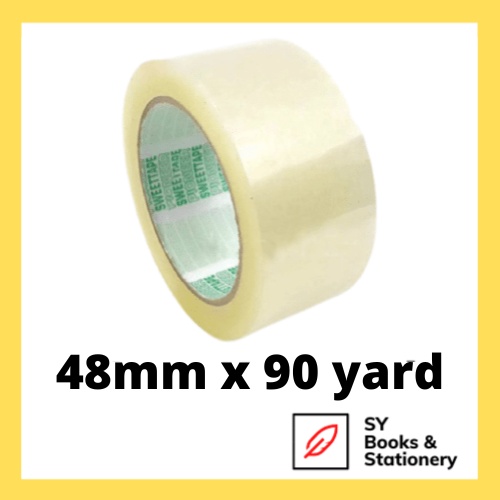 OPP Tape 48mm x 90 yards x 45 mic Thick / Transparent Packaging Tape / Masking Tape [READY STOCK ...