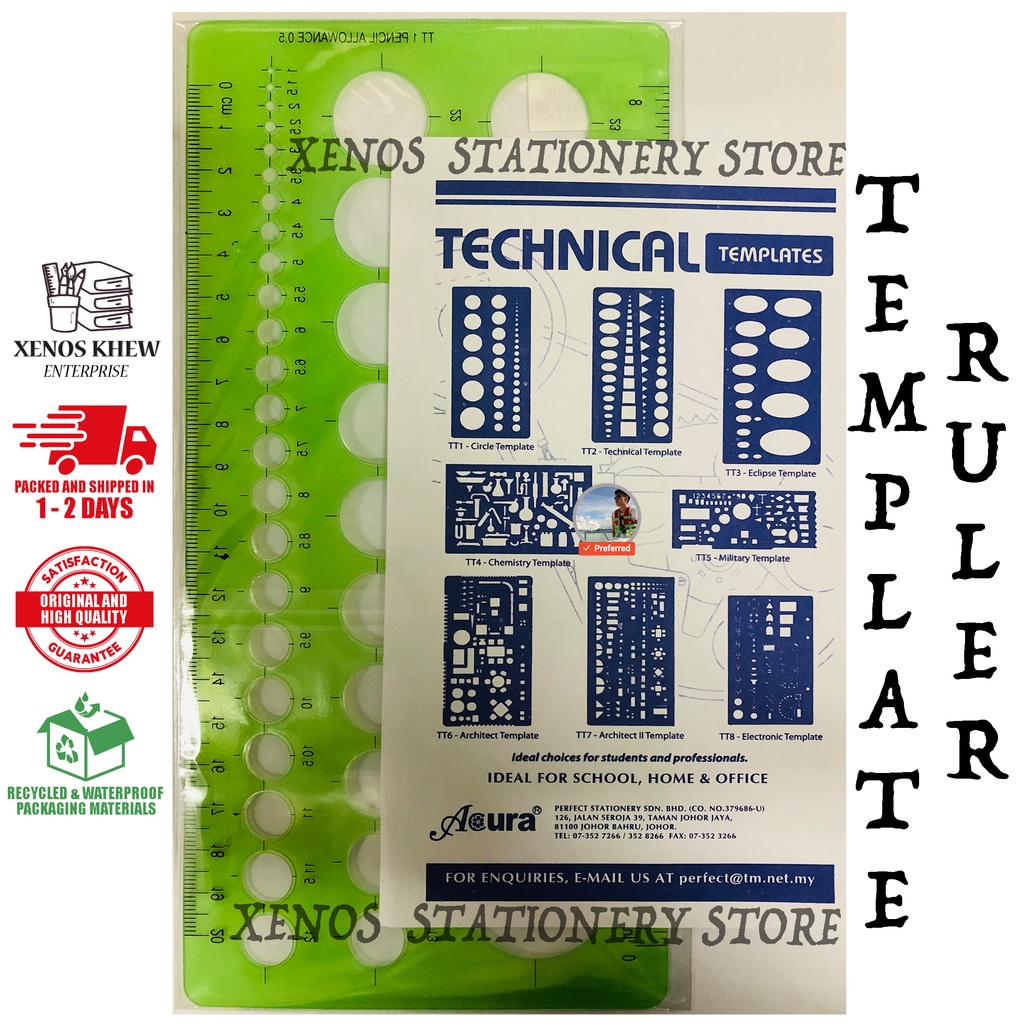 TECHNICAL TEMPLATE RULER / TECHNICAL GEOMETRY DESIGN TEMPLATE RULER ...
