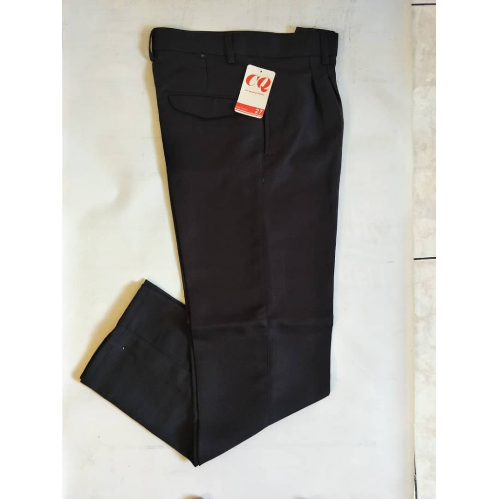 Seluar Panjang Slack Hitam(Licin)/ Long Slack Black Pant (SLIM CUT ...