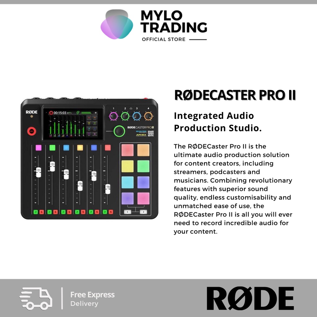 RodeCaster Pro II & Rode Caster Pro II Integrated Audio Production ...