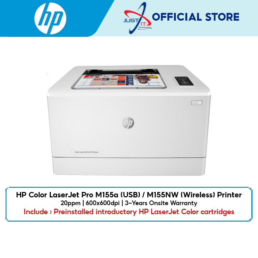 HP Color LaserJet Pro M155a (USB) / M155NW (WIRELESS) PRINTER | Shopee ...