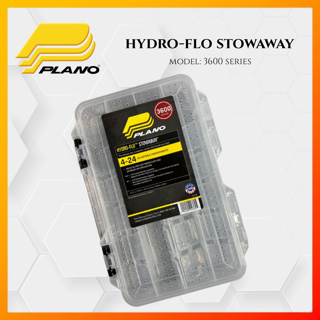 Plano Hydro-Flo Stowaway Fishing Tackle Box (Ref: 3600) | Shopee Malaysia