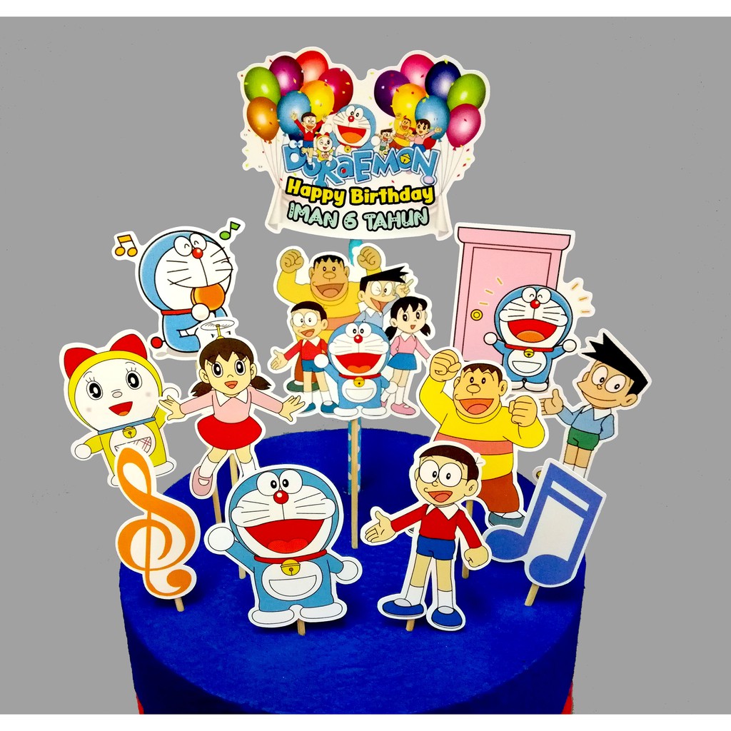 Cake Topper Doraemon (For Cake Decoration) | Shopee Malaysia