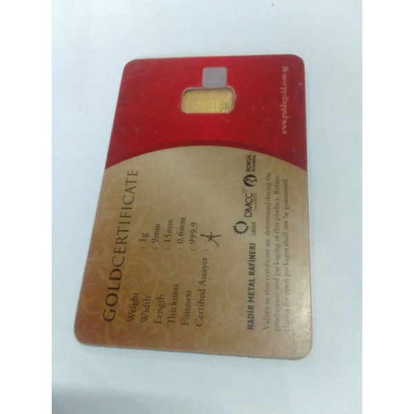 Public Gold (Gold Bar 1g) | Shopee Malaysia