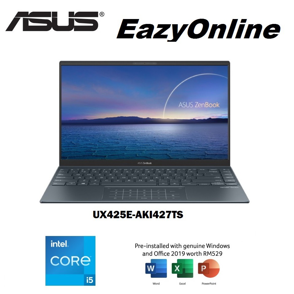 Asus ZenBook 14 UX425E-AKI427TS 14'' FHD Laptop Grey ( I5-1135G7, 8GB ...