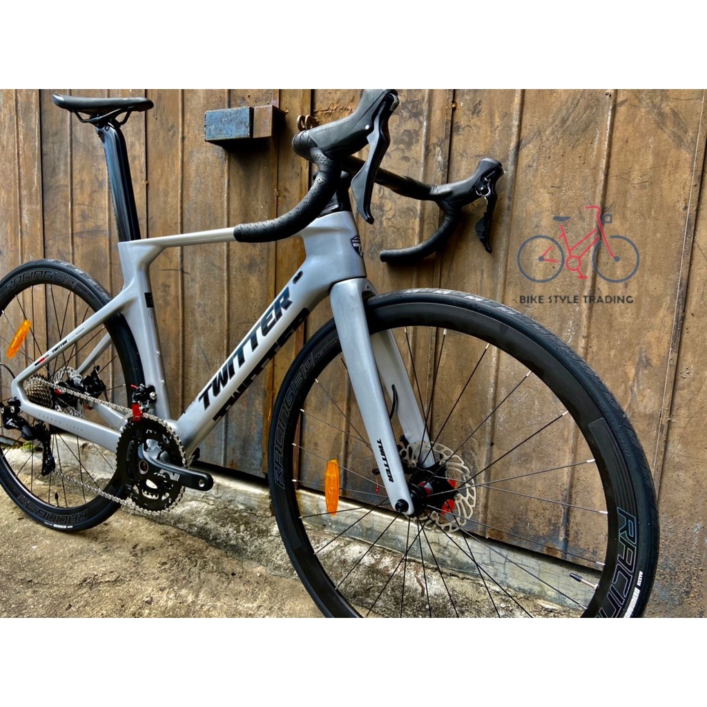 READY STOCK TWITTER THUNDER CARBON FIBER ROAD BIKE STEALTH PRO R10 ...