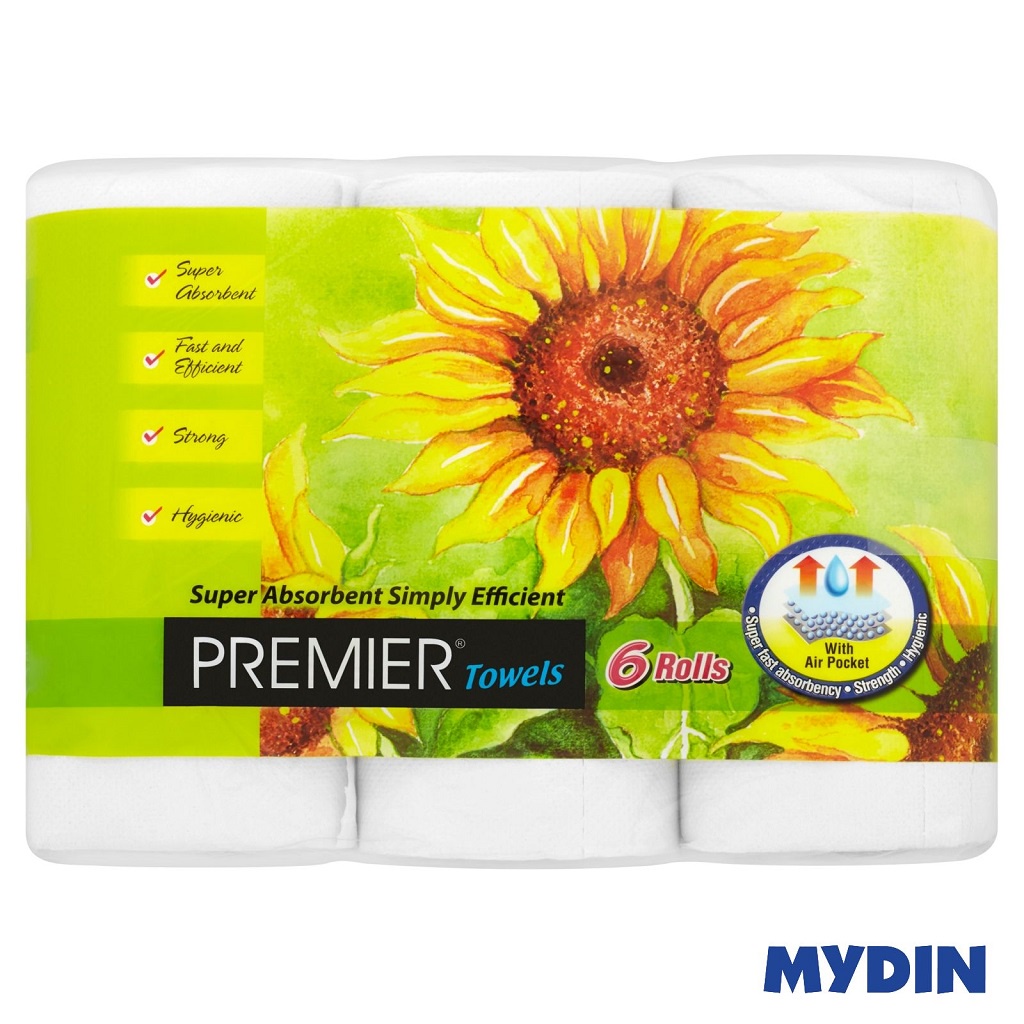 Premier Kitchen Towels (6 Rolls x 60s) | Shopee Malaysia