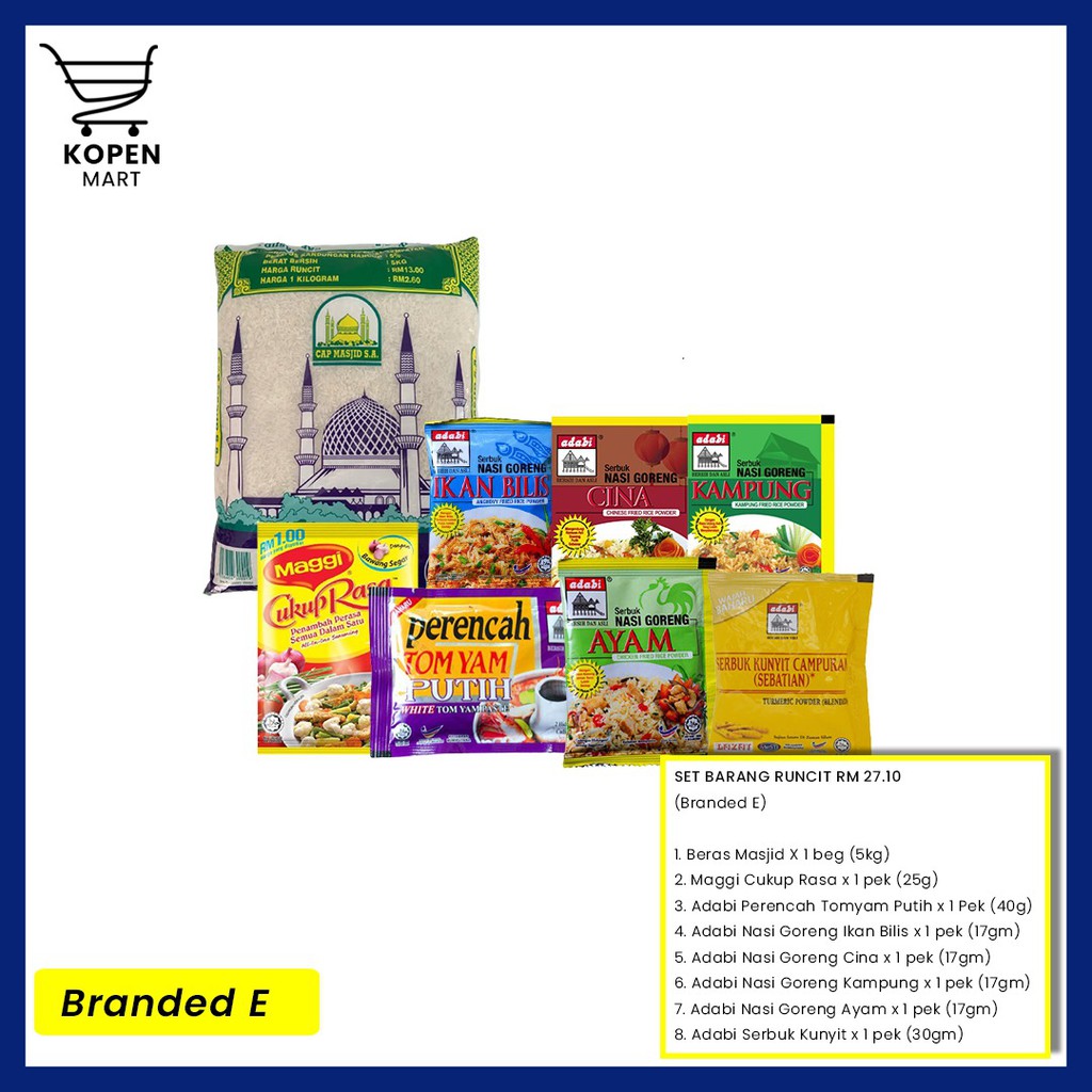 Set Barang Runcit (Branded E) | Shopee Malaysia
