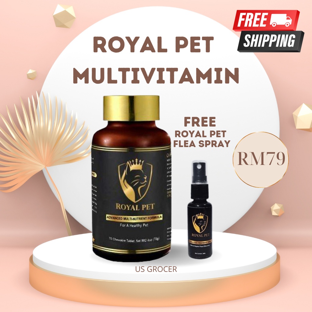 ROYAL PET Vitamin Kucing Anjing Hamster Haiwan Peliharaan Anda Gemuk Sihat Gebu Berkilau [75 ...