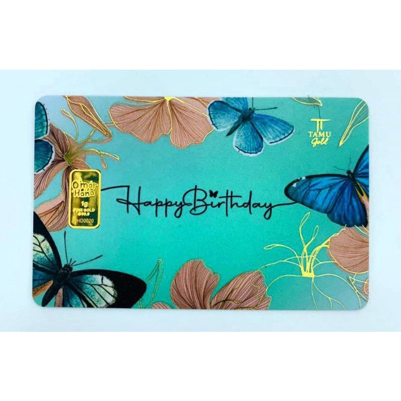 GOLD BAR HAPPY BIRTHDAY ANNIVERSARY Shopee Malaysia