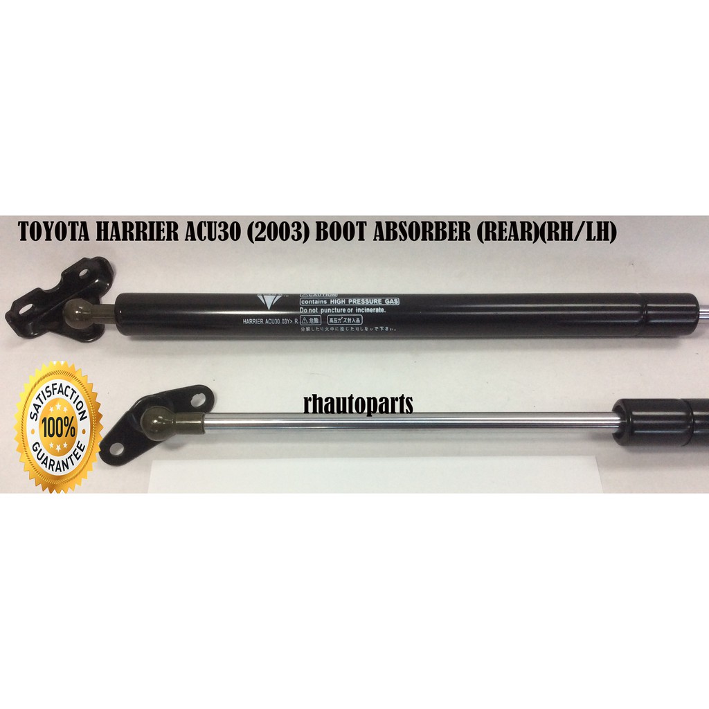 Toyota Harrier ACU30 2003 Rear Bonnet Absorber Damper Boot Absorber Gas ...