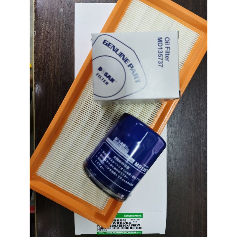 OIL FILTER AND AIR FILTER P/GEN2,EXORA [DOSAN] SET | Shopee Malaysia
