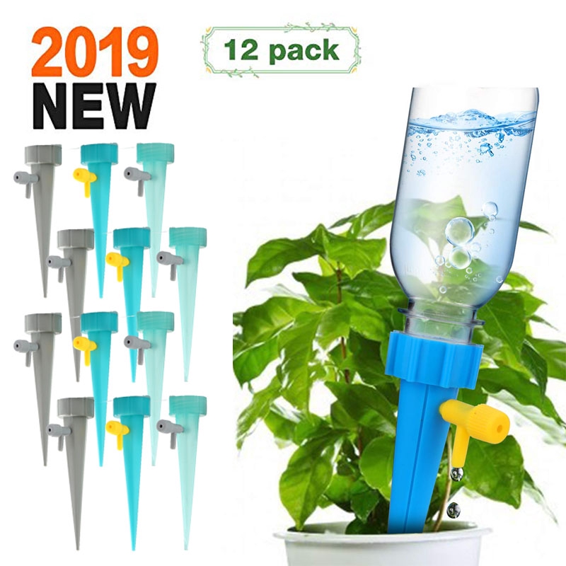 Sl 12 Pack Plant Automatic Watering Device,self Spikes System With Slow ...