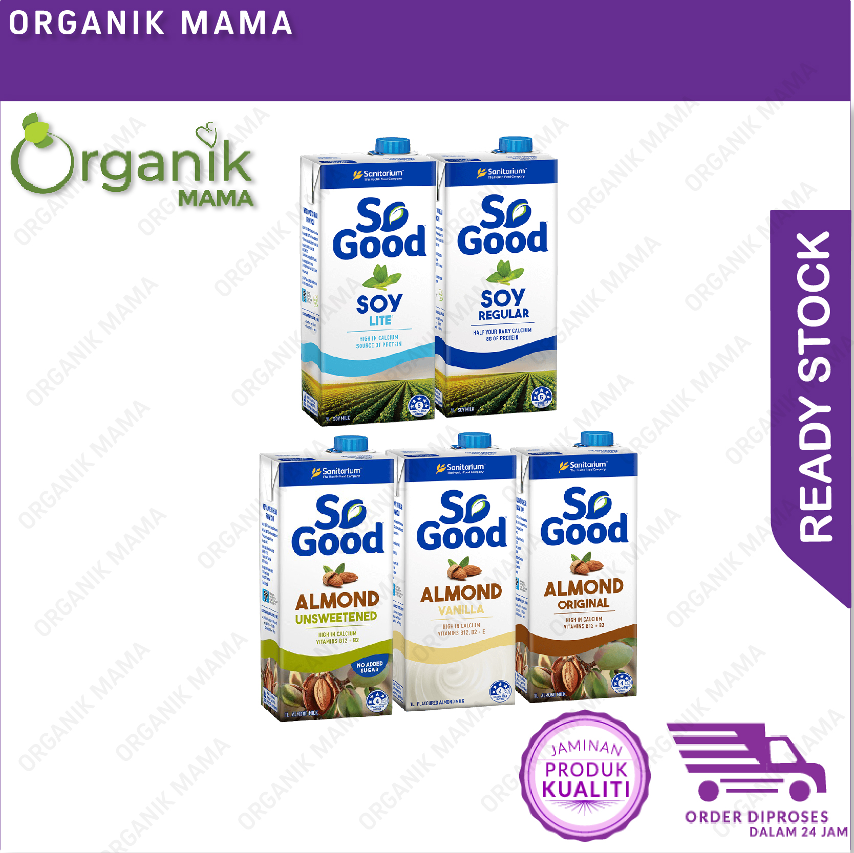SO GOOD Almond & Soy Milk 1L | Shopee Malaysia