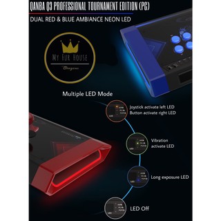 Genuine QANBA Q3 Obsidian E-Sport Edition Arcade Joystick Controller ...